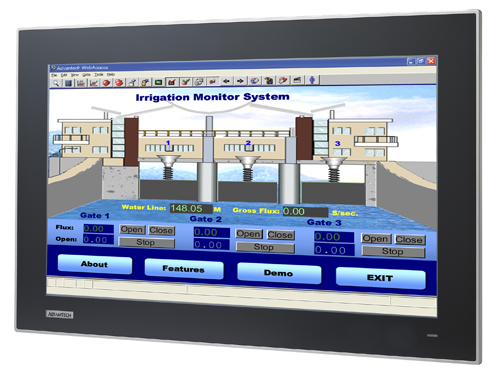 Advantech Introduces 18.5 in. Widescreen Multi-Touch Flat Panel Monitor ...