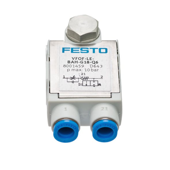 Inspect the detailed engineering of Festo’s new compact, multifunction VFOF pneumatic control ...