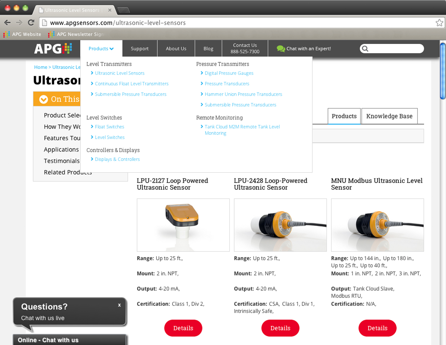 Find the Right Sensor Quickly and Easily at the New APGsensors.com ...