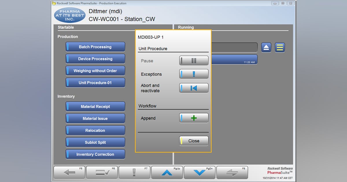 Rockwell Automation Enhances PharmaSuite MES Software for Medical ... Rockwell Automation Enhances PharmaSuite MES Software for Medical ...