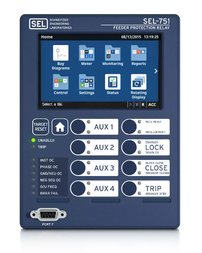 SEL: Feeder protection relay with touchscreen display | Automation World