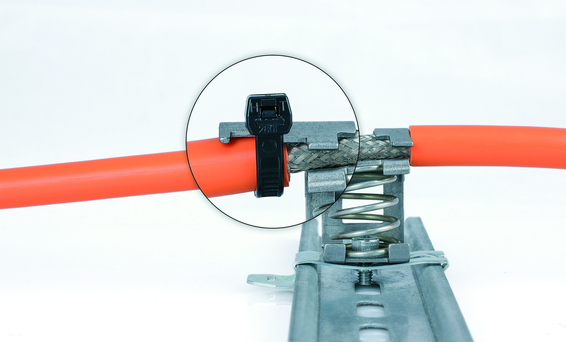 EMC Spring Loaded Shield Brackets SKZ with Integrated Strain Relief ...