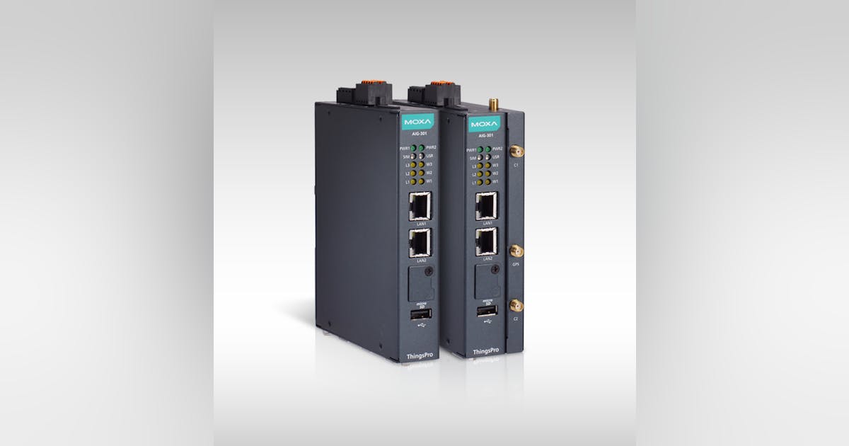 Moxa Azure Optimized IIoT Gateways | Automation World Moxa Azure Optimized IIoT Gateways | Automation World